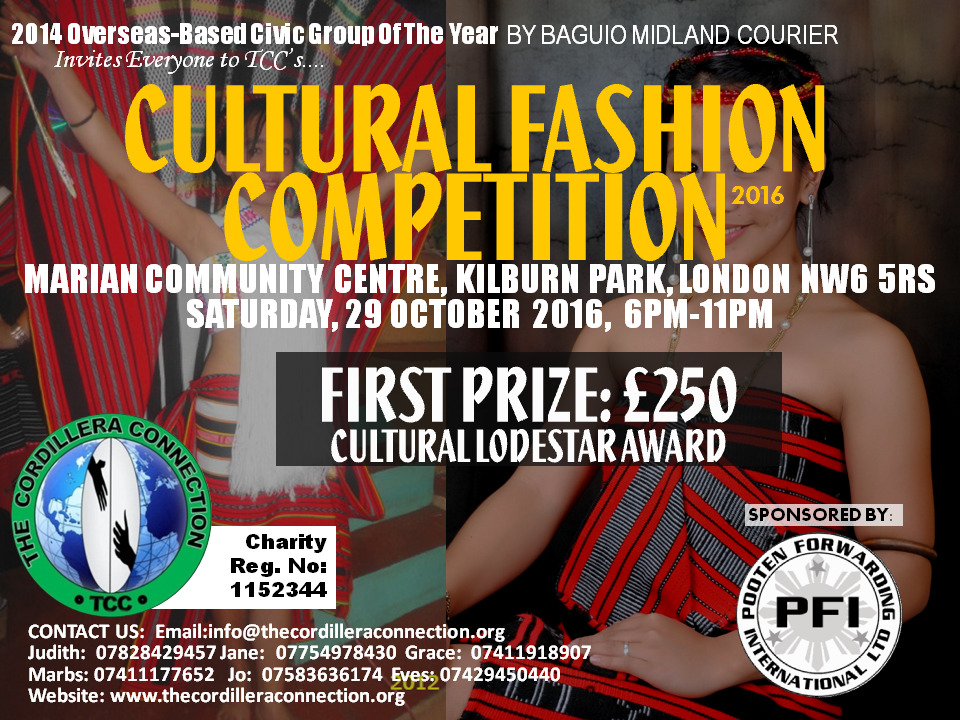 ART AND CULTURAL FASHION COMPETITION 2016 – THE CORDILLERA CONNECTION