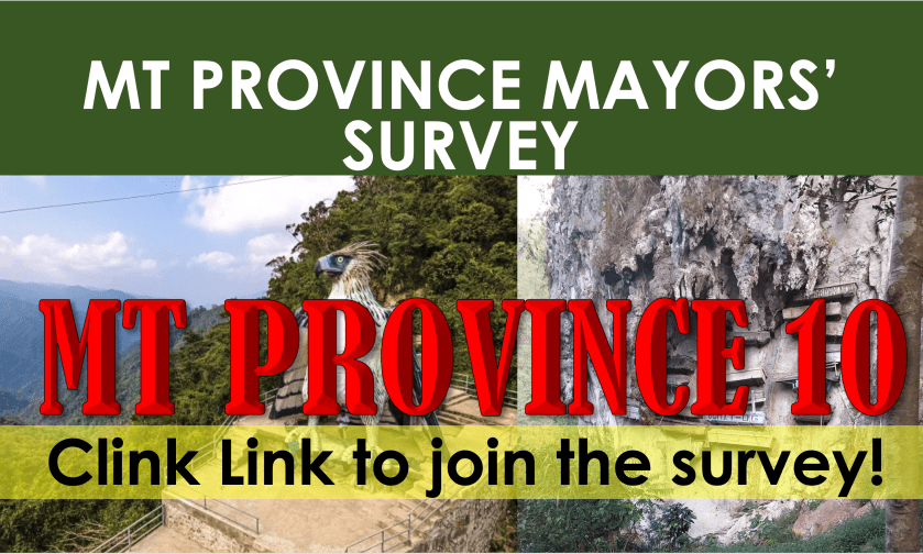 MOUNTAIN PROVINCE MAYORS: Click the link to join the survey for your ...